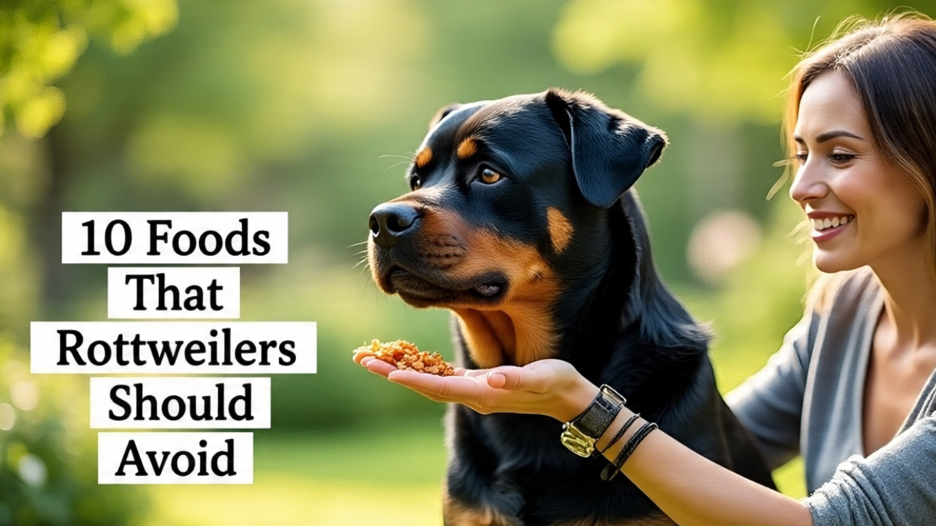10 Foods That Rottweilers Should Avoid