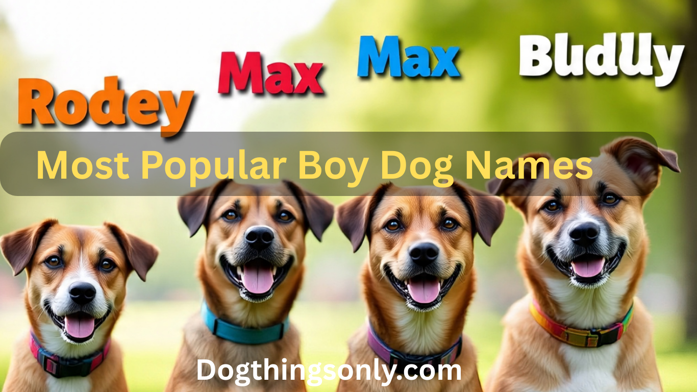 Most Popular Boy Dog Names and Male Dog Names - Dog Things Only